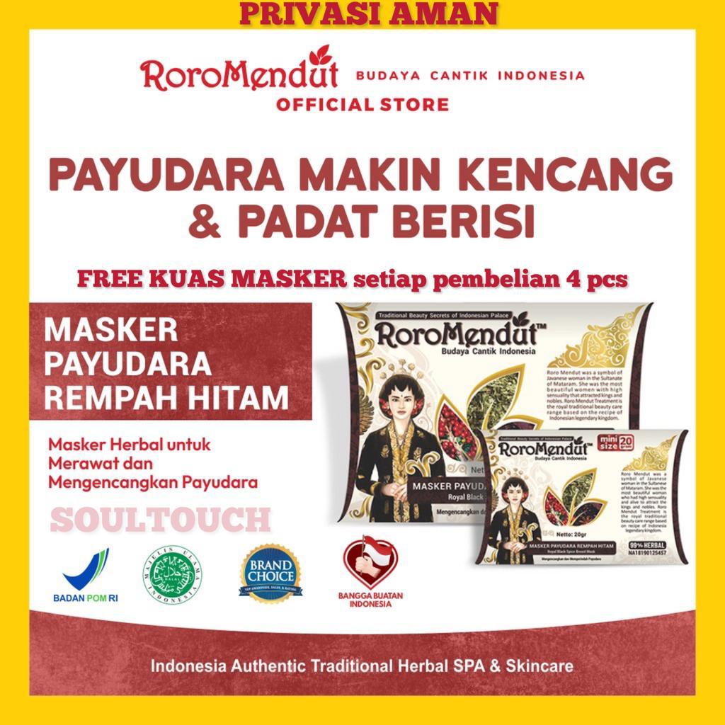 Jual Masker Payudara Rempah Hitam Roro Mendut Original | Shopee Indonesia