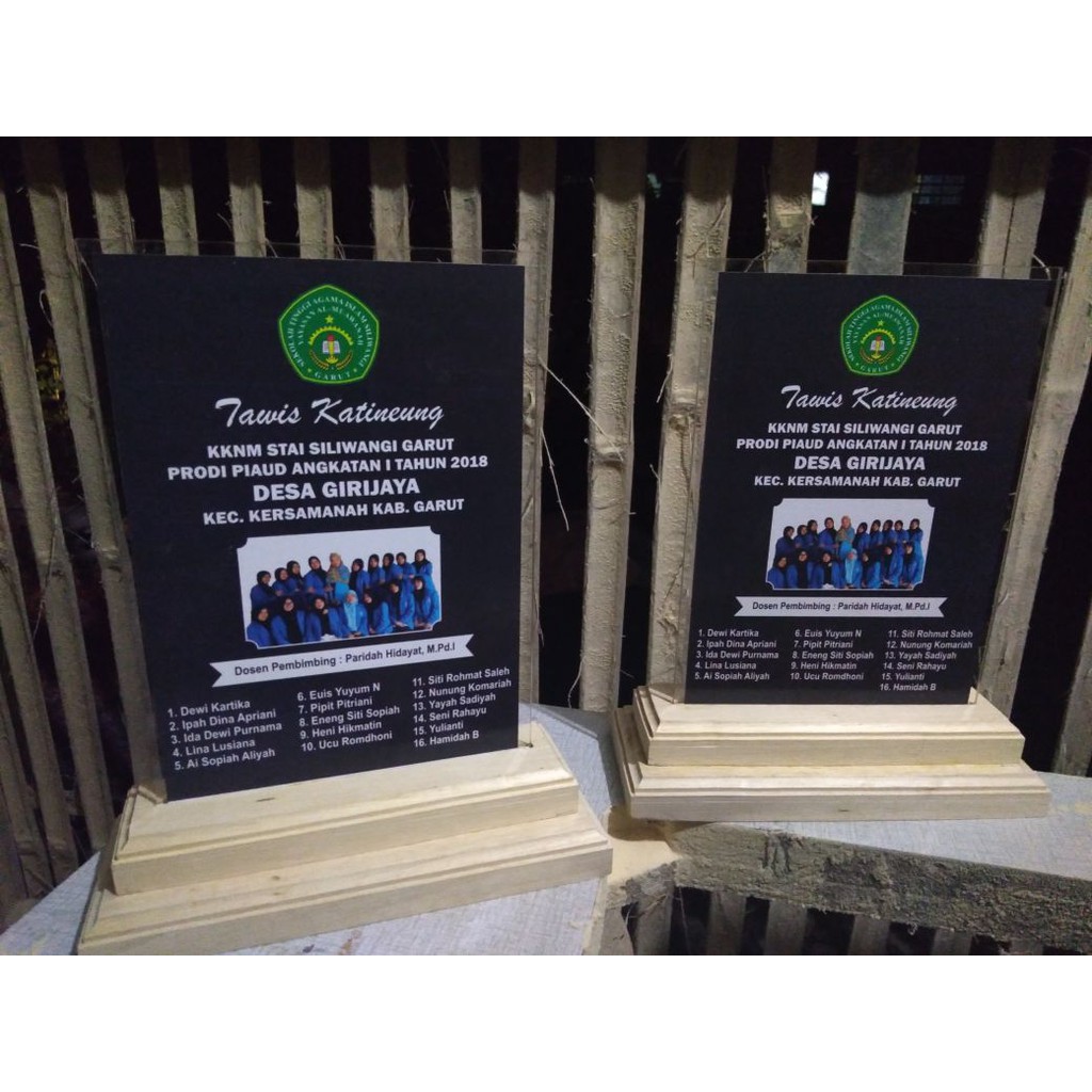 Jual Plakat Vandel Akrilik Kayu Minimalis Murah | Shopee Indonesia