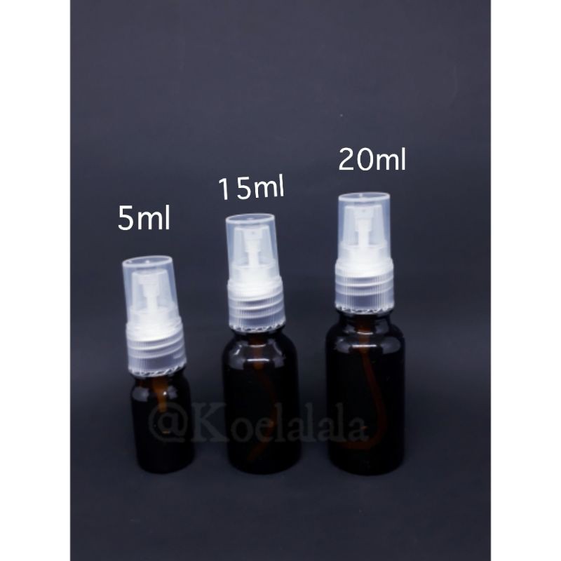 Jual Botol Kaca Amber Pump Treatment Seebaguna | Shopee Indonesia