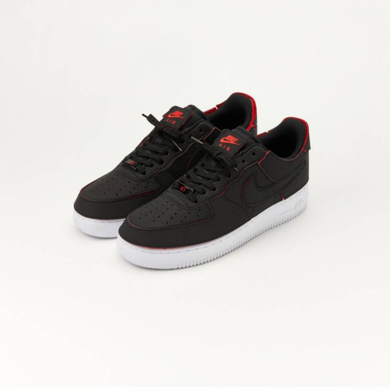 Jual SEPATU SNEAKERS NIKE AIR FORCE 1/1 VELCRO BLACK RED ORIGINAL BNIB ...