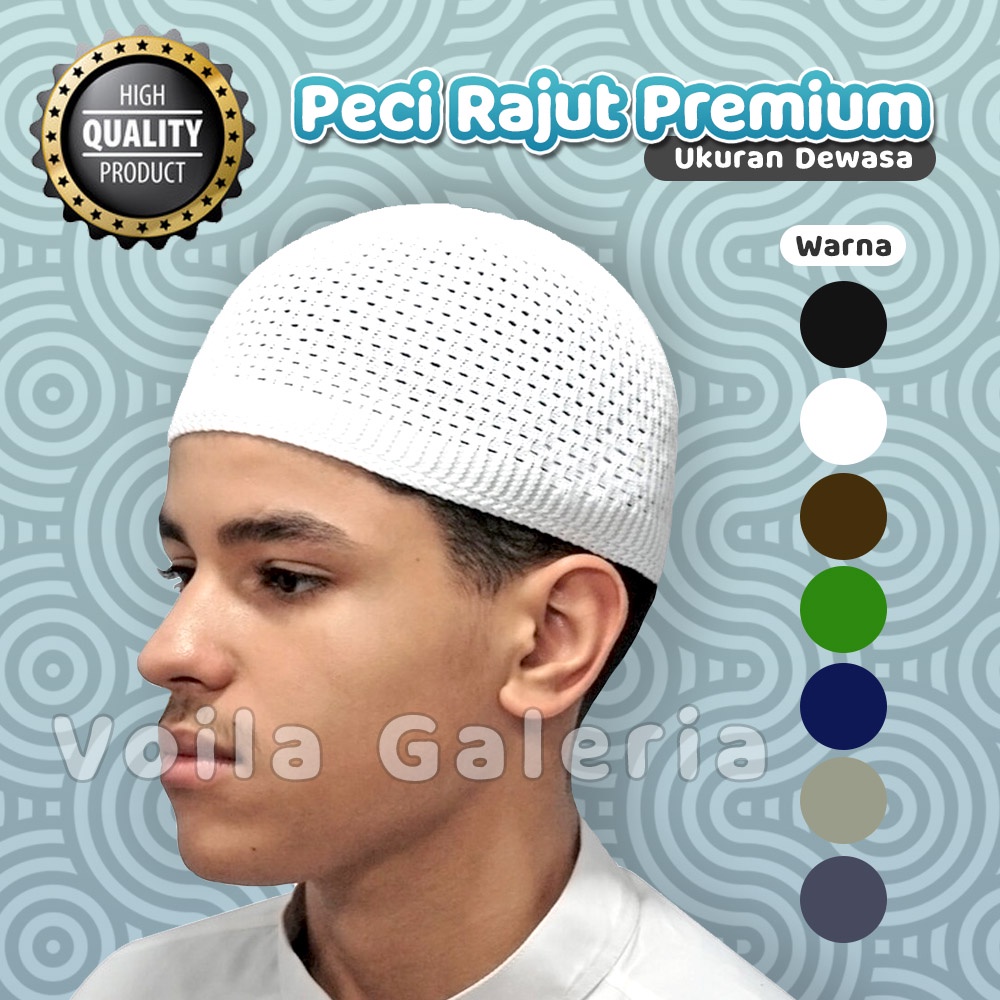 Jual Peci Rajut Nanas Berkualitas Premium, Kopyah Nanas Songkok Topi ...
