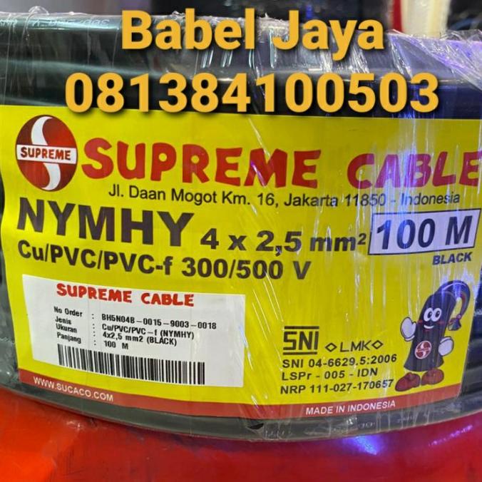 Jual Kabel Nyyhy Atau Nymhy 4X2.5 Mm Hitam Permeter Supreme,Metal,Kabelindo | Shopee Indonesia