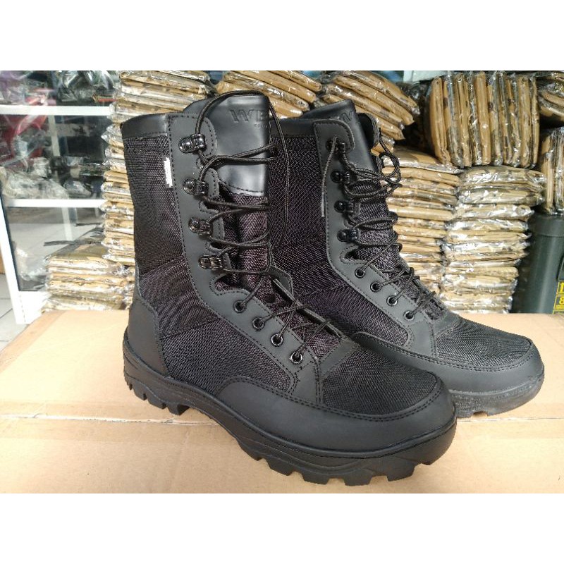 Jual Sepatu PDL TNI Polri Security Weba Prowater Original | Shopee ...