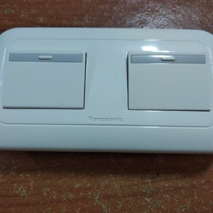 Jual PANASONIC WIDE SERIES Saklar Seri Ganda Lebar 2GANG (WEJ78049 ...