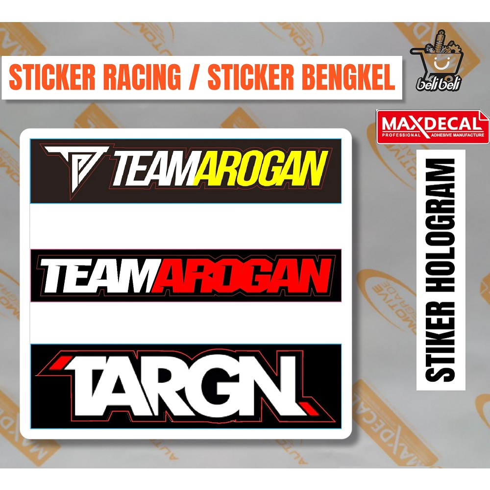 Jual stiker team arogan / stiker tagrn terbaru / stiker team viral ...