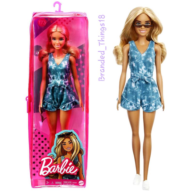 Jual Barbie Fashionistas Blonde Hair Blue Dress Doll Boneka Original ...