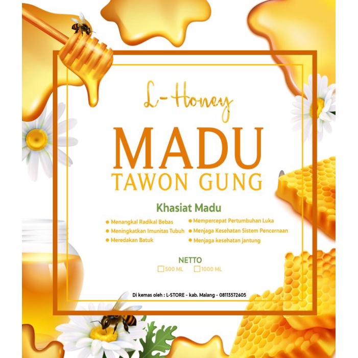 Jual Madu Asli Tawon Gung 500 ml / 1000 ml | Shopee Indonesia