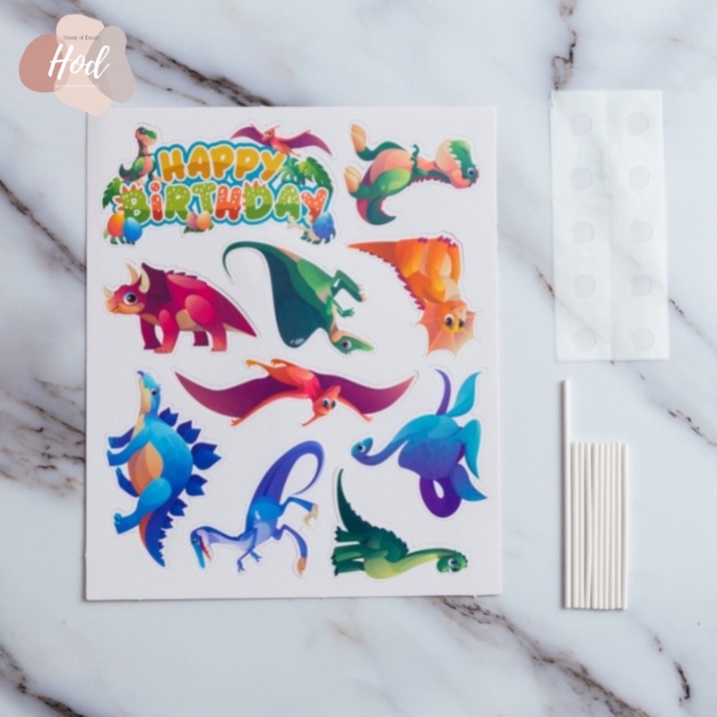 Jual Topper Dinosaurus Mainan Rubber Dino Tanpa Bunyi Untuk Hiasan Kue ...