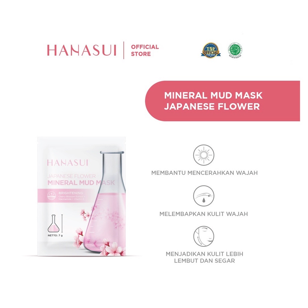 Jual BEAUTY BASIC - HANASUI Mineral Mud Mask - Hanasui Mask - Japanese ...