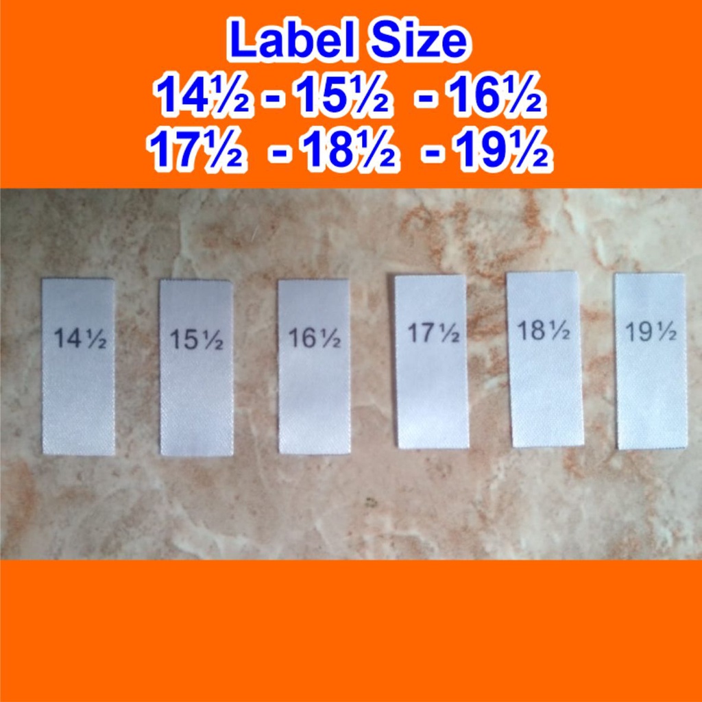 Jual Label Size Setengah / Label ukuran baju | Shopee Indonesia