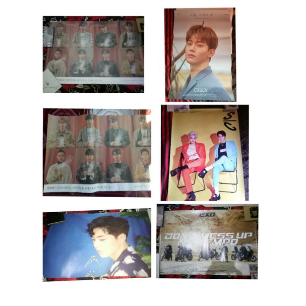Jual Poster Official album exo love shot, obsession, univers, dmumt ...