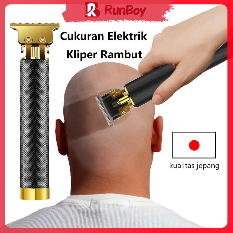 Jual Alat Cukur Rambut Cukuran Elektrik Kliper Rambut T9 Cordless Alat Mesin Cukur Potong ...