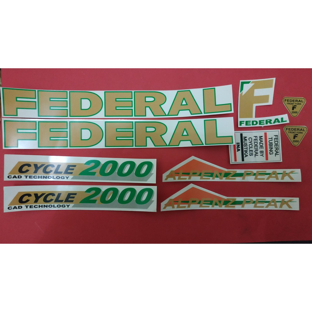Jual Decal Sepeda Federal Alpenz Peak | Shopee Indonesia