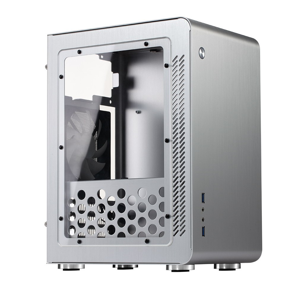 Jual Jonsbo U3 Window Silver Micro ATX Case | Aluminium Computer PC ...