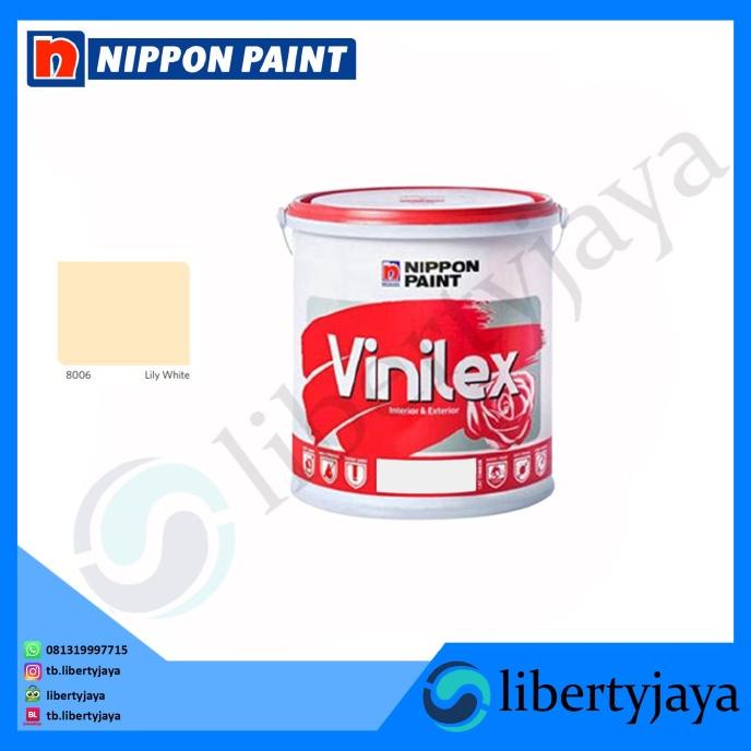 Jual 1kg 8006 Lily White Vinilex NIPPON PAINT | Shopee Indonesia