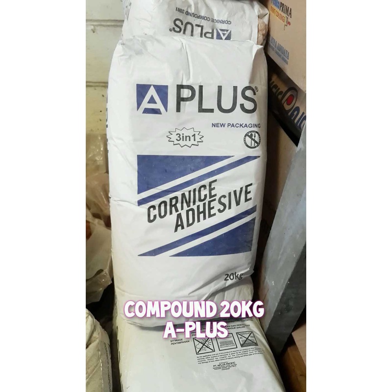Jual Compound Gypsum / Kompon Gipsum / Cornise Adhesive A-Plus 20Kg ...