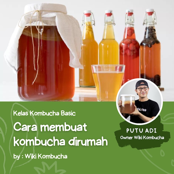 Jual Kelas Kombucha Basic "Cara membuat kombucha dirumah" by Wiki Kombucha | Shopee Indonesia