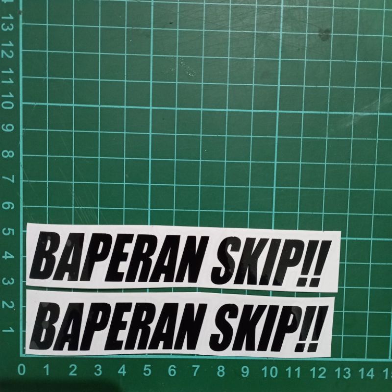 Jual Sticker Cutting BAPERAN SKIP!! | Shopee Indonesia