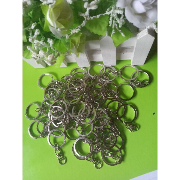 Jual rantai gepeng Keychain gantungan kunci besi | Shopee Indonesia
