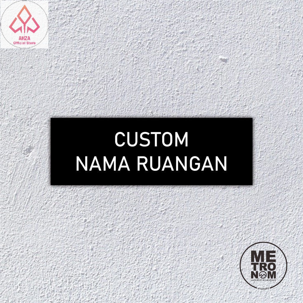 Jual Custom Sign Board Nama Ruangan Akrilik Print Papan Nama Ruang ...