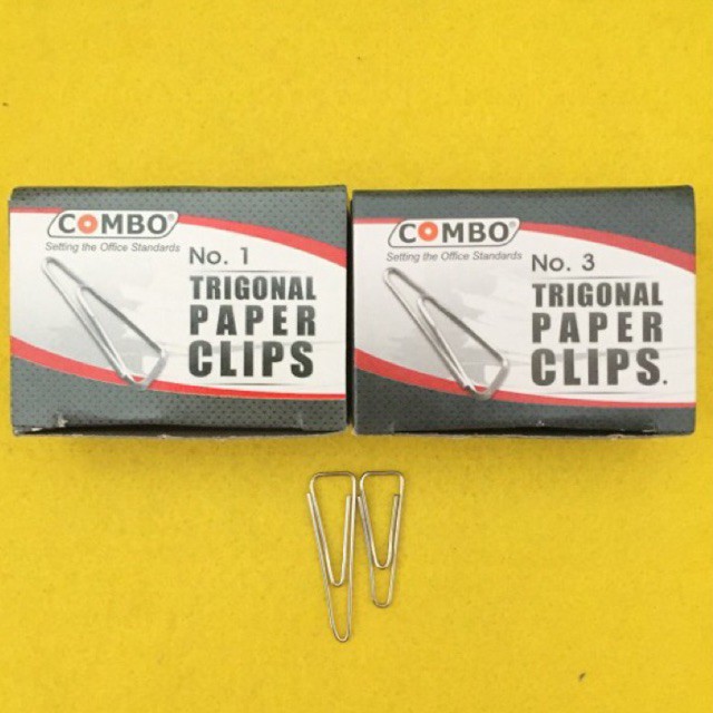 Jual Penjepit kertas / Trigonal paper clips COMBO (1 box) | Shopee ...