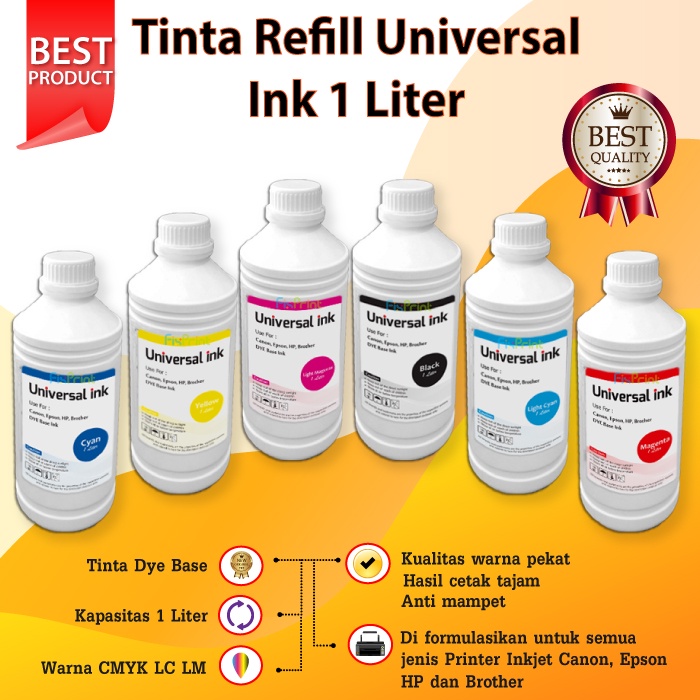 Jual Tinta Printer Canon Black Color 1 Liter Dye ix6560 ix6770 ix6870 ...
