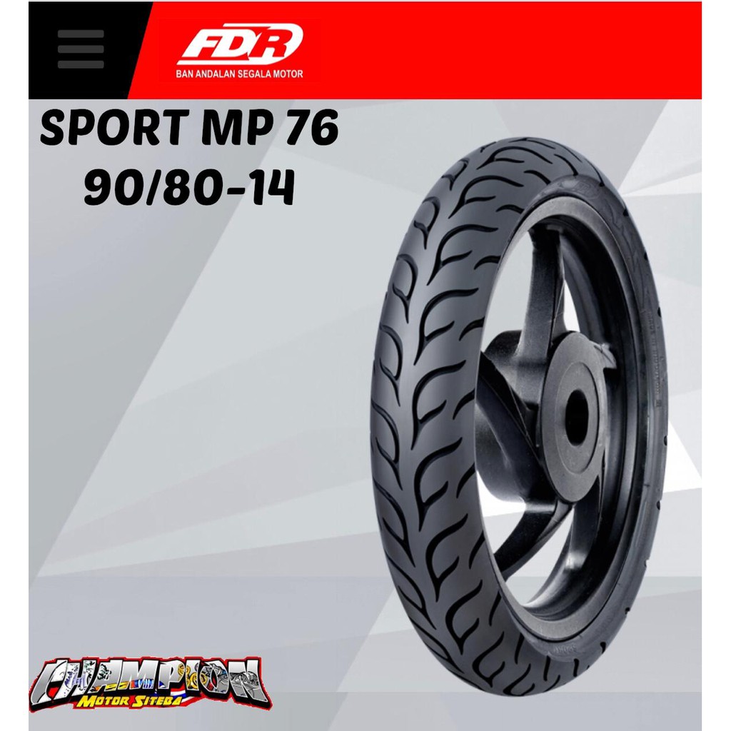 Jual BAN BALAP FDR MP 76 SOFT COMPOUND 90/80-14 TUBLES | Shopee Indonesia
