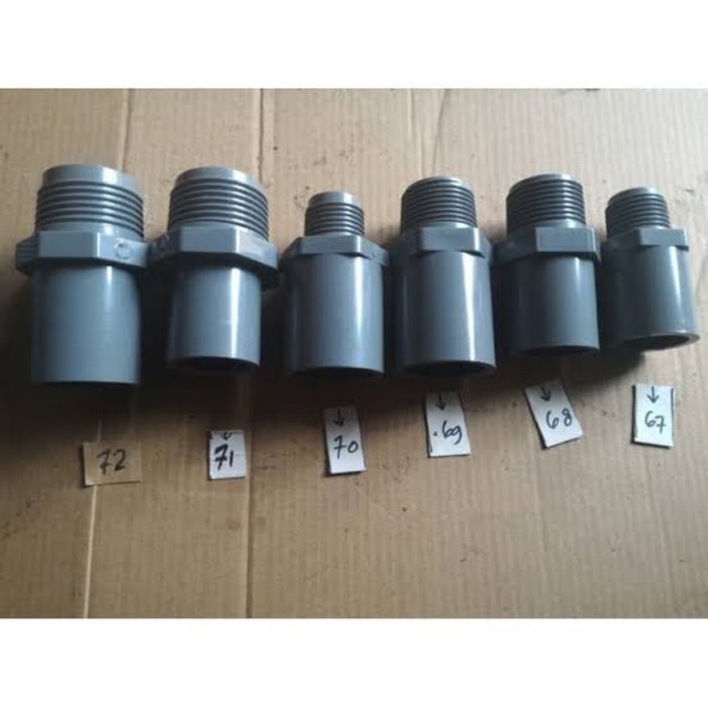 Jual Sok drat luar SDL valve socket 1/2 - 3/4 rucika pvc | Shopee Indonesia