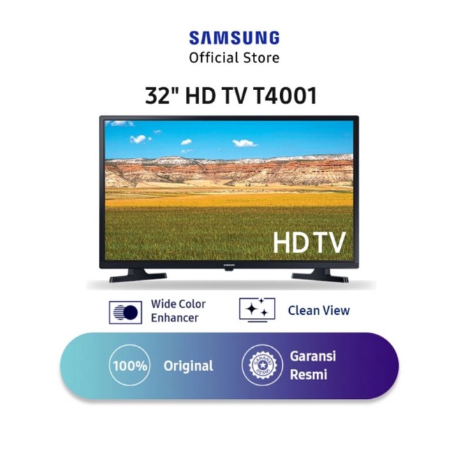 Jual SAMSUNG LED TV 32 Inch HD - UA32T4001AKXXD (2020) | Shopee Indonesia
