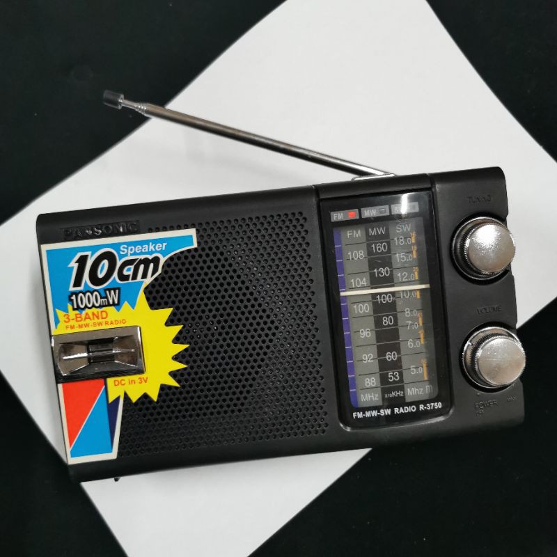 Jual VINTAGE RADIO JADUL ERA R 3750 PORTABLE SPEAKER FM SW MW 3 BAND DC ...
