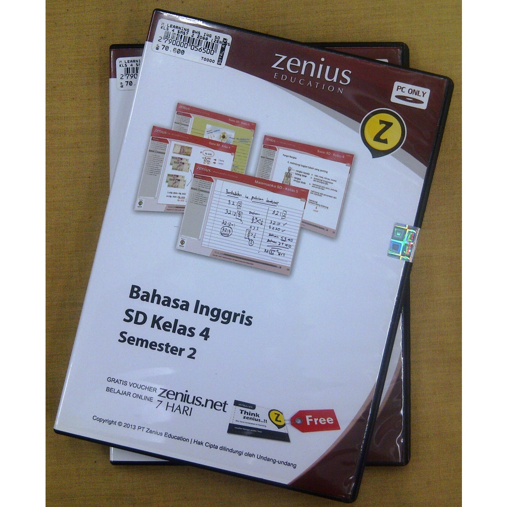 Jual Modul Belajar CD Zenius Bahasa Inggris SD Kelas 4 Semester 2 ...