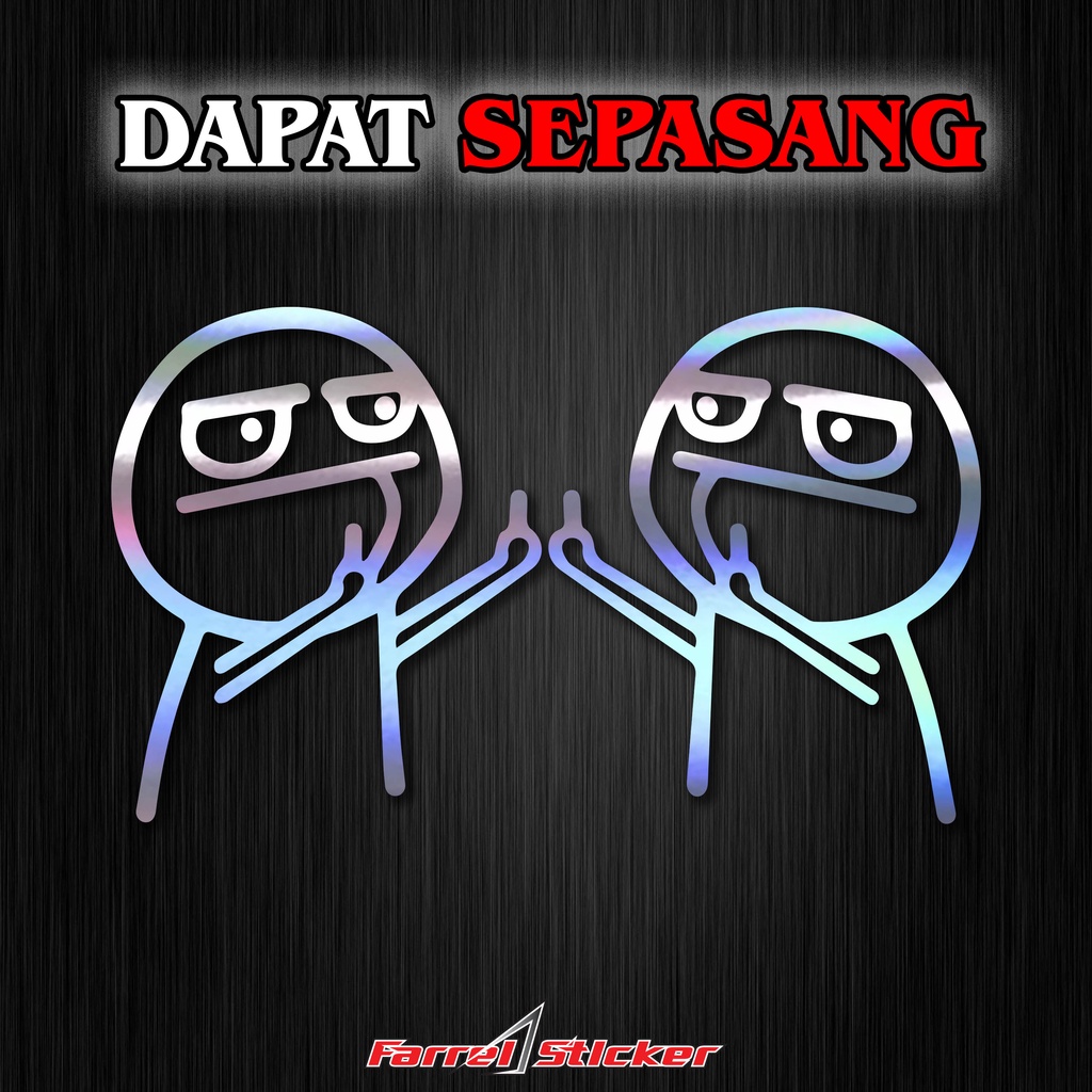 Jual STIKER KARTUN LUCU FUCEK STICKER MIDDLE FINGER JARI TENGAH ...