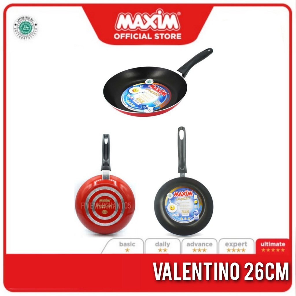 Jual Teflon Maxim 26cm Frypan Maxim Valentino Teflon 26 cm Penggorengan ...