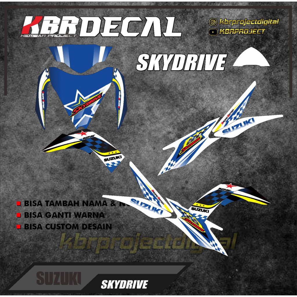 Jual DECAL SKYDRIVE STICKER VARIASI FULL BODY BISA CUSTOM BEBAS ...