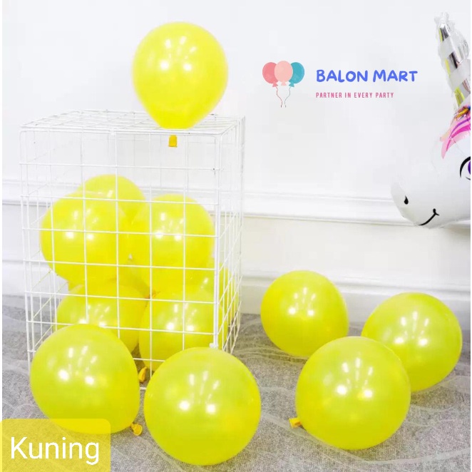 Jual (GROSIR) Balon Latex Metallic 5 Inch (1 PACK isi 100) | Shopee ...