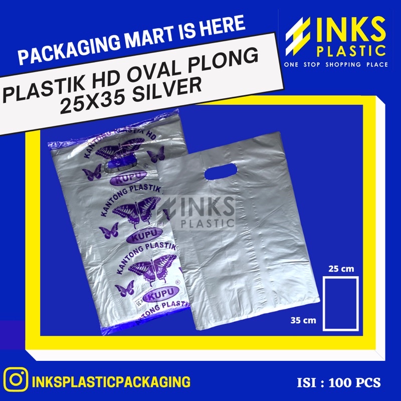 Jual PLASTIK HD OVAL PLONG SIZE 25x35 CM ( ISI 100 ) | Shopee Indonesia