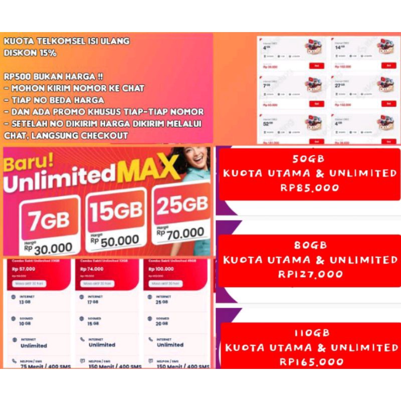Jual Kuota Telkomsel Murah Cek Nomornya | Shopee Indonesia