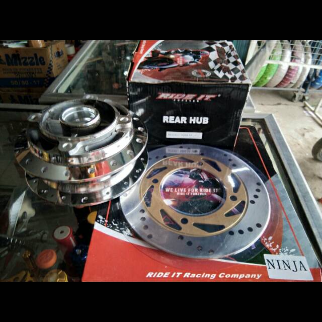 Jual tromol belakang plus piringan cakram merek ride it dft and ninja r ...