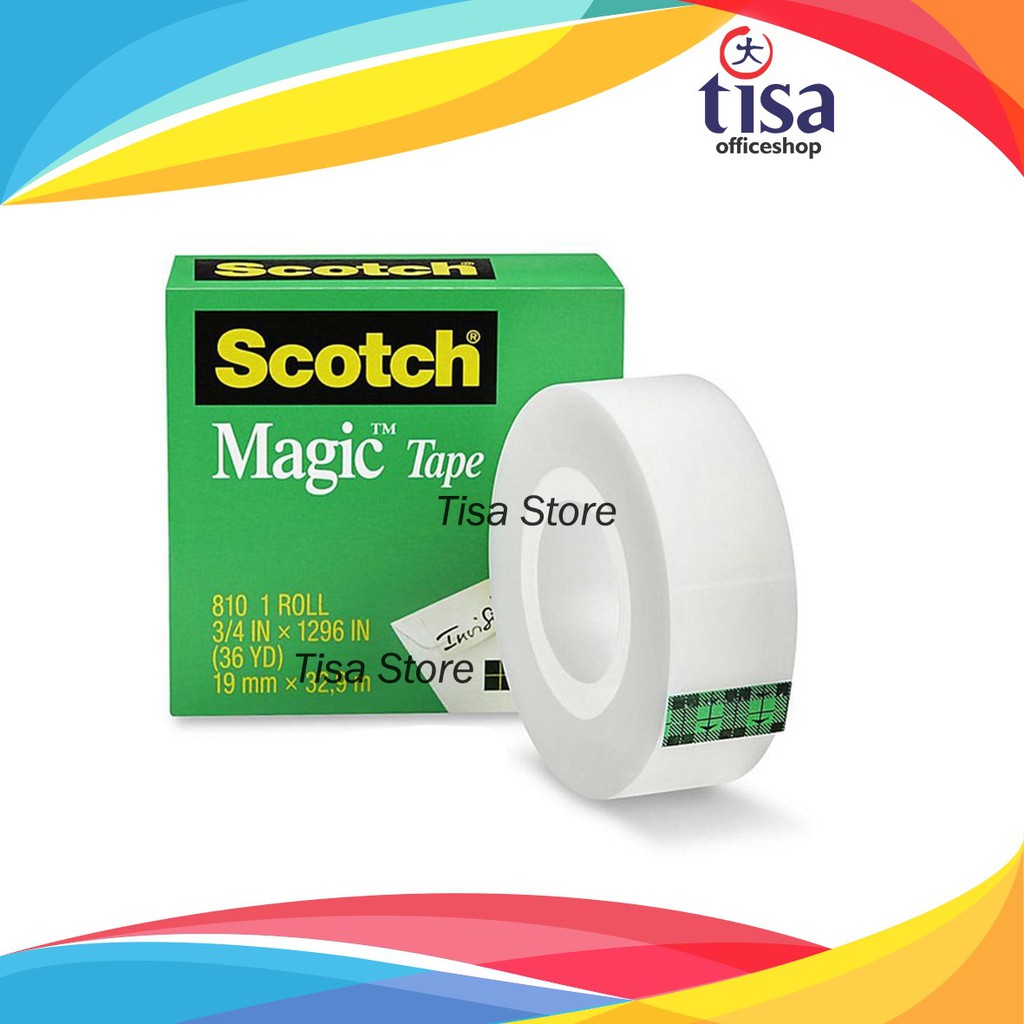 Jual Scotch Magic Tape 3M 810 [3/4 in x 36 Yd] | Shopee Indonesia