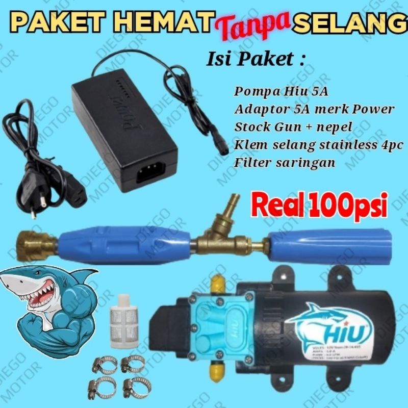Jual Pompa air tekanan tinggi doorsmeer mini steam DC 12V paket lengkap ...
