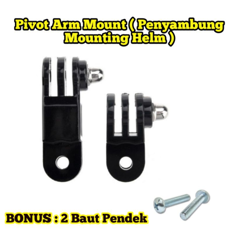 Jual Universal Pivot Arm Mount Sambungan Mounting Helm Motovlog Action ...