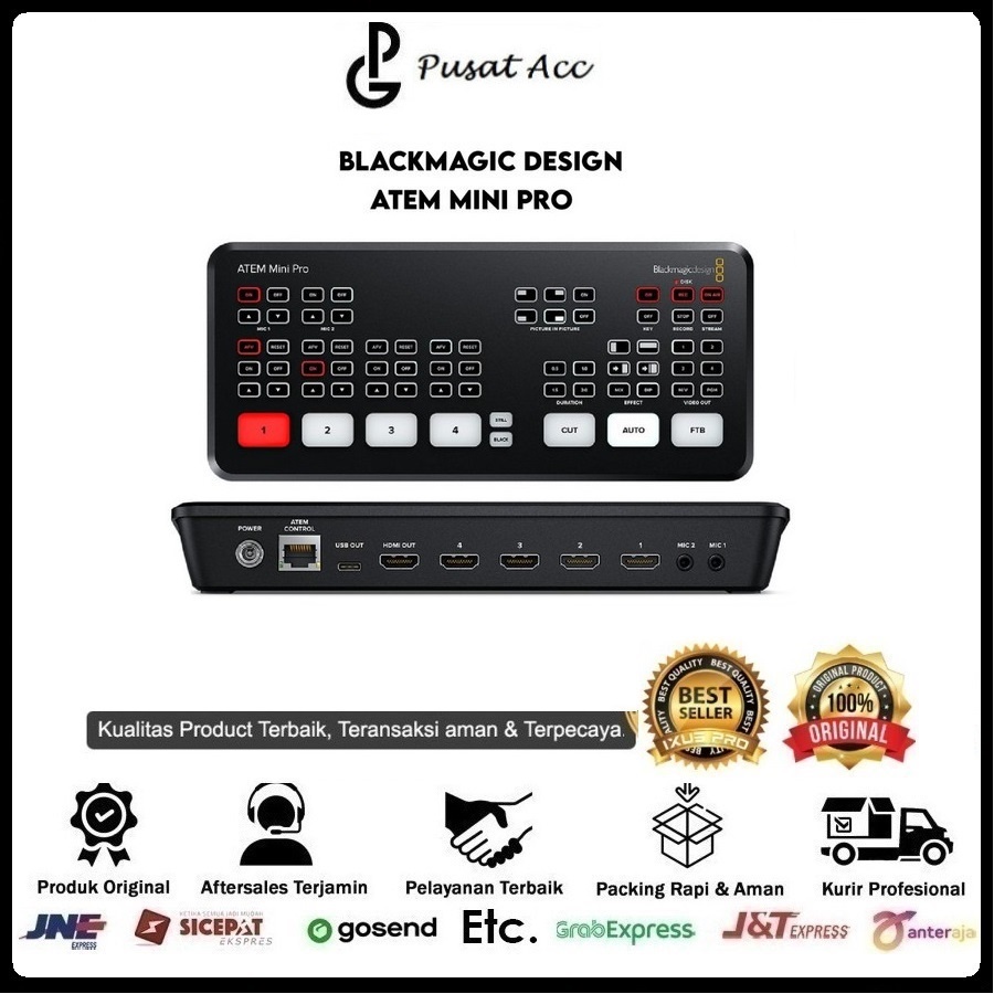 Jual Blackmagic ATEM Mini Pro - ATEM Mini Pro ISO HDMI Live Stream ...