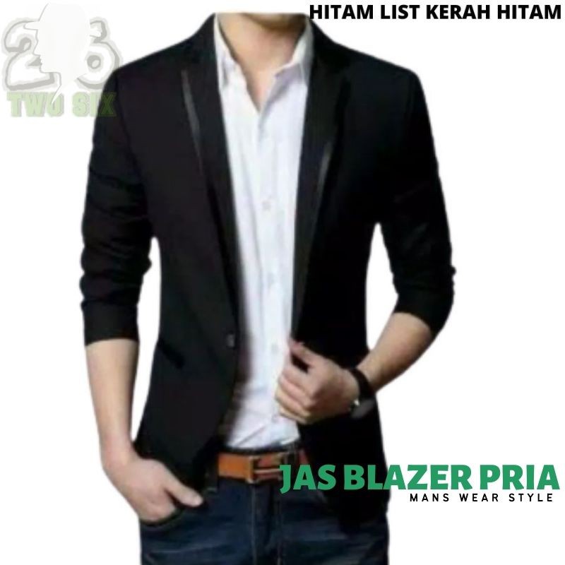 Jual TWO SIX - Jas Pria Formal / Blazer Casual Pria / Blazer Pria ...
