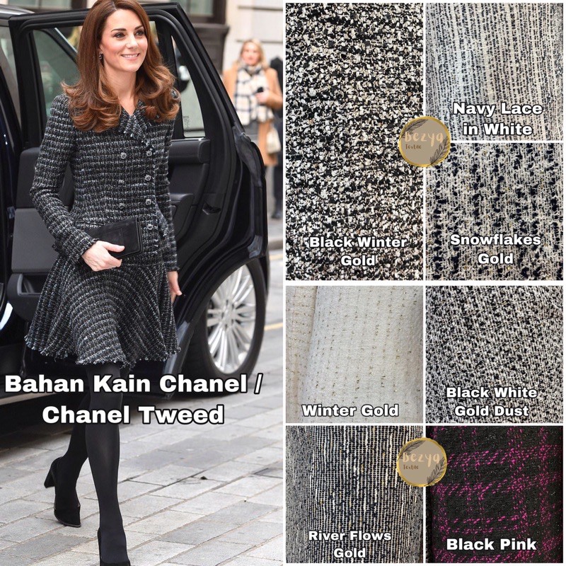 Jual Kain Tweed /Kain Chanel / Linen Fancy / Tweed / Tweed Import ...