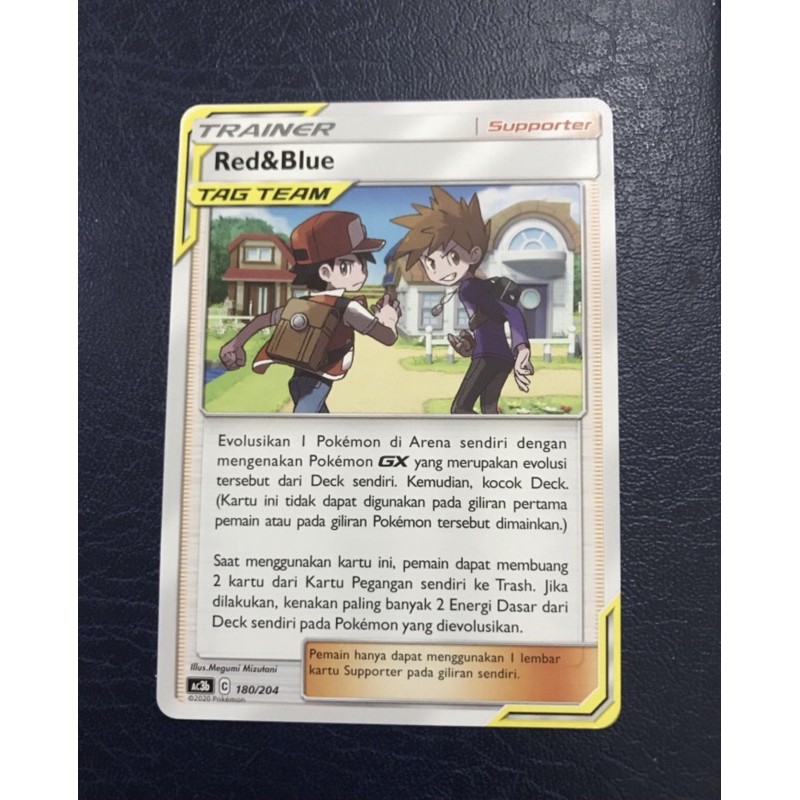 Jual Kartu Pokemon Trainer red&blue Tag Team | Shopee Indonesia