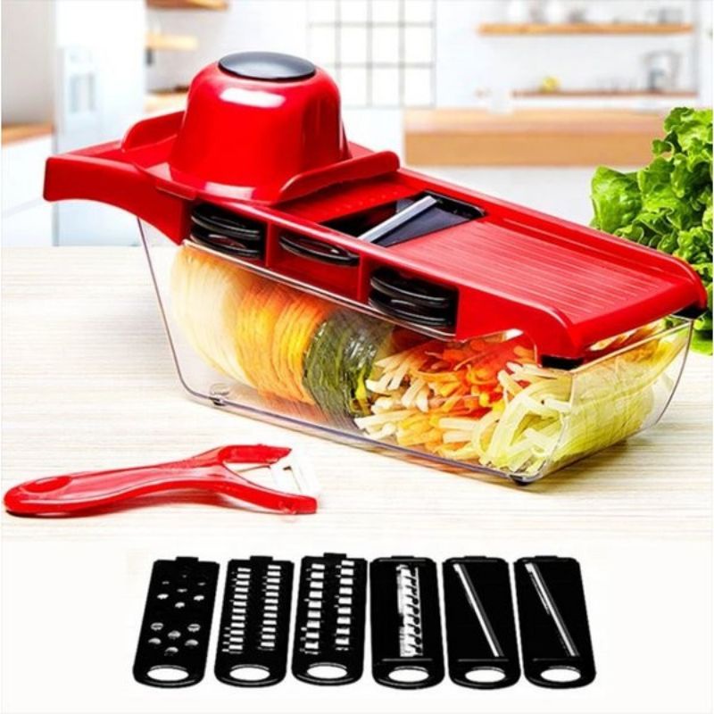 Jual Mandoline Slicer 7 in 1 Parutan dan Pengiris sayur 7 in 1 | Shopee ...