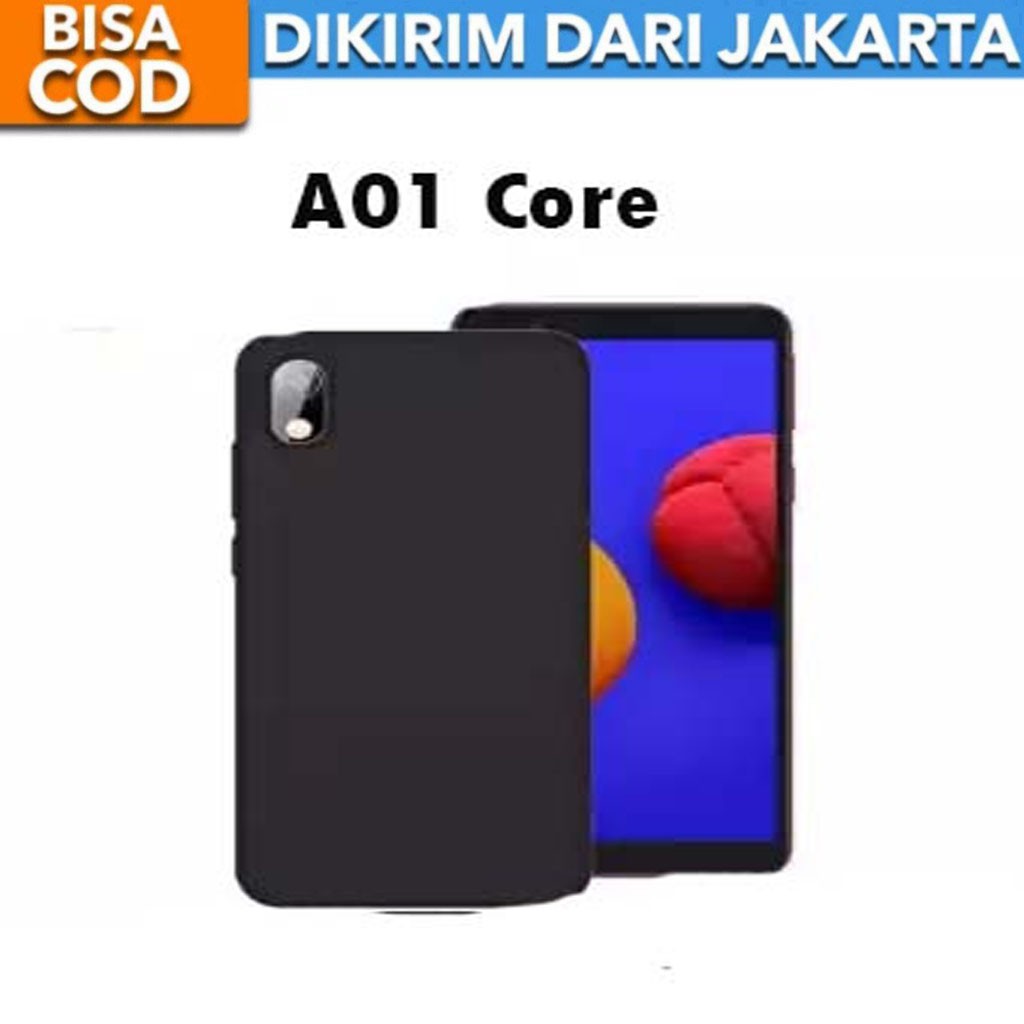 Jual SoftCase Black Matte for Samsung Galaxy A01 Core | Shopee Indonesia