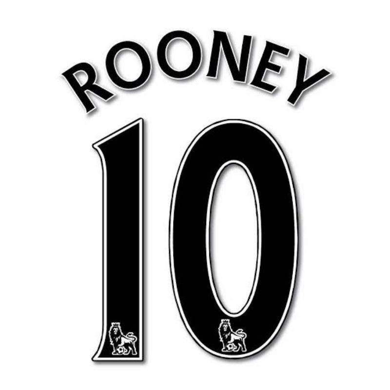 Jual Jersey Name Set Manchester United Away Rooney #10 | Shopee Indonesia