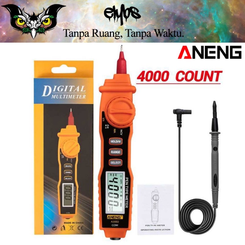 Jual Tespen Digital Multimeter Voltage Current Tester Pen Multitester ...