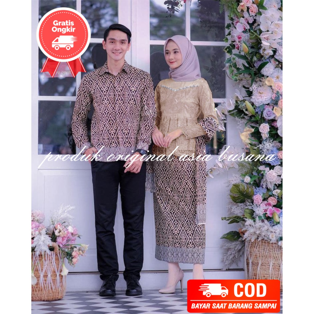 Jual KEBAYA COUPLE SEMI PRANCIS Katun BAHAN KEBAYA SEMI FRANCE CORNELI ...